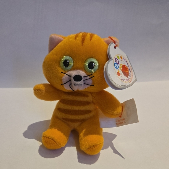 Ty | Cat | Ty Orange And Green Plush Cat Toy With Tiger Stripes | Poshmark